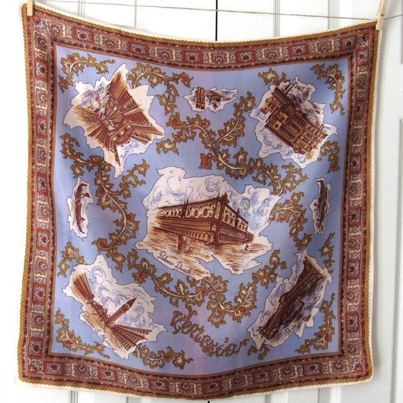 Souvenir | Accessories | Venice Italy Souvenir Scarf Large Purple ...